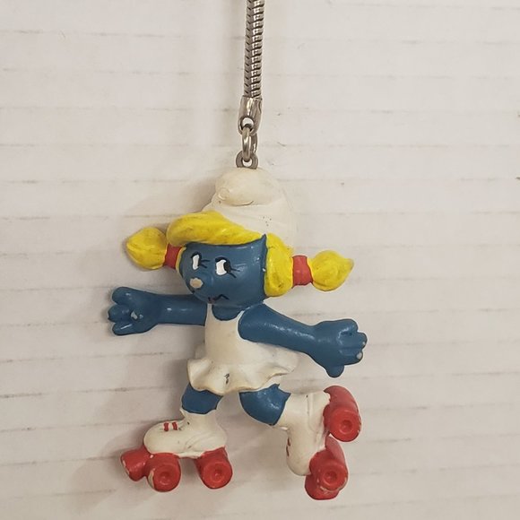 Smurfette | Other | Vintage Roller Skating Smurfette Keychain Hard To ...